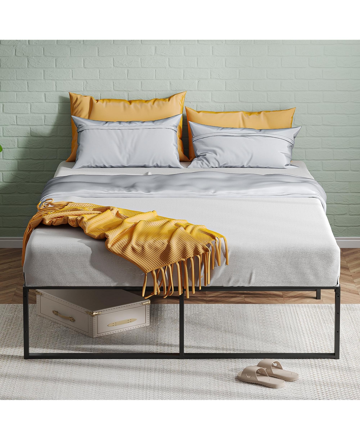Click here for gaomon Queen Size Bed Frame Platform  14 inch Meta... prices
