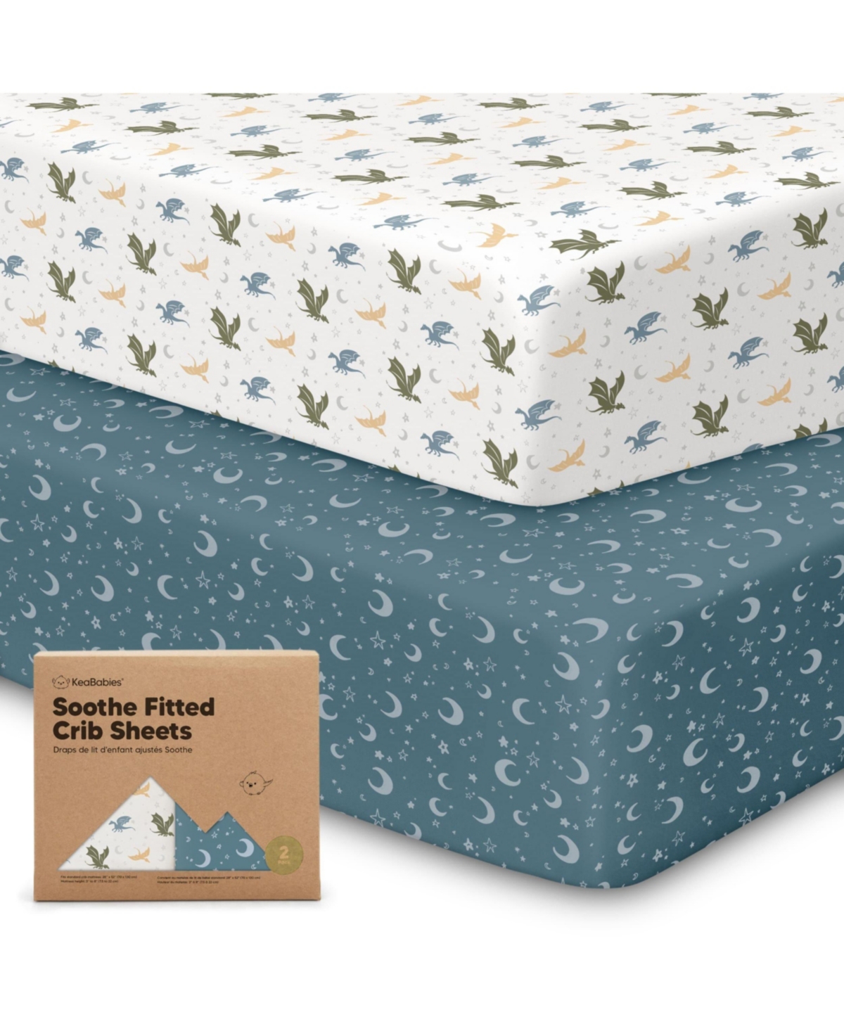 Click here for KeaBabies 2pk Soothe Fitted Crib Sheets Neutral  B... prices