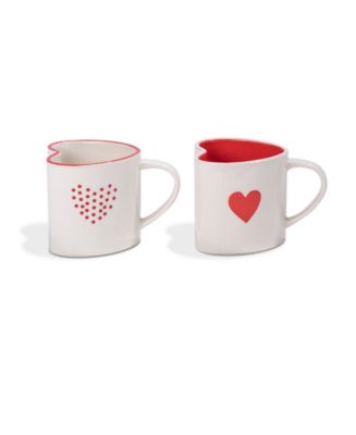 Thirstystone Heart Shaped Coffee Mugs, Set of 2 - Macy's