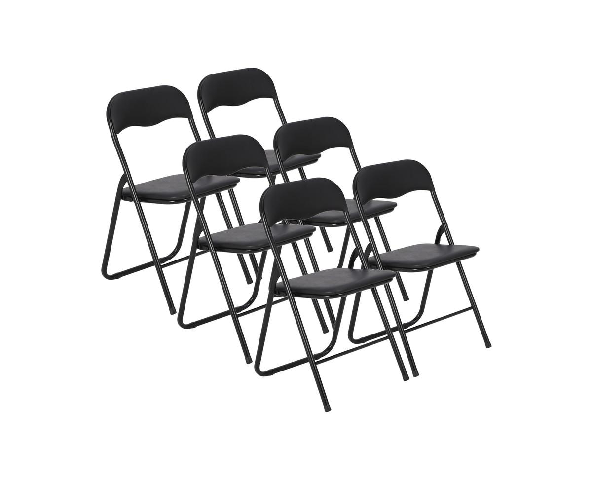 Click here for gaomon 6 Pack Folding Chairs with Padded Cushion a... prices