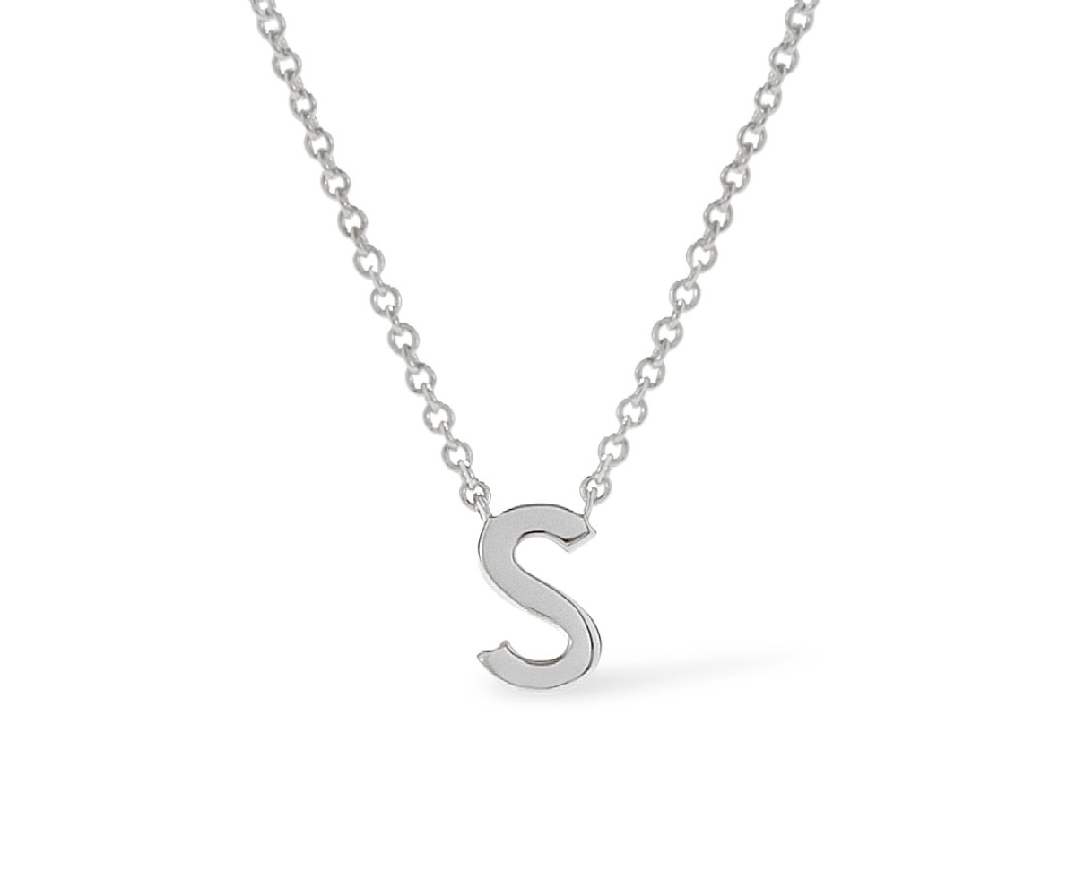 Click here for Ana Luisa Silver Initial Necklace - Letter Necklac... prices