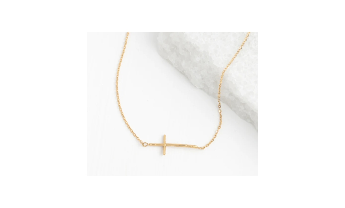 Click here for Radiant Cross Necklace in Gold - Gold prices