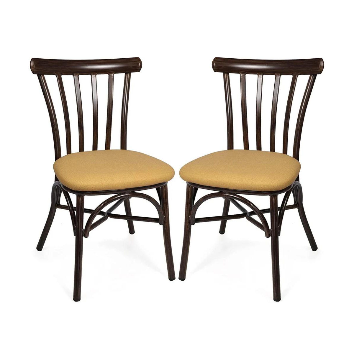 Click here for Set of 2 Modern Upholstered Dining Chairs –... prices