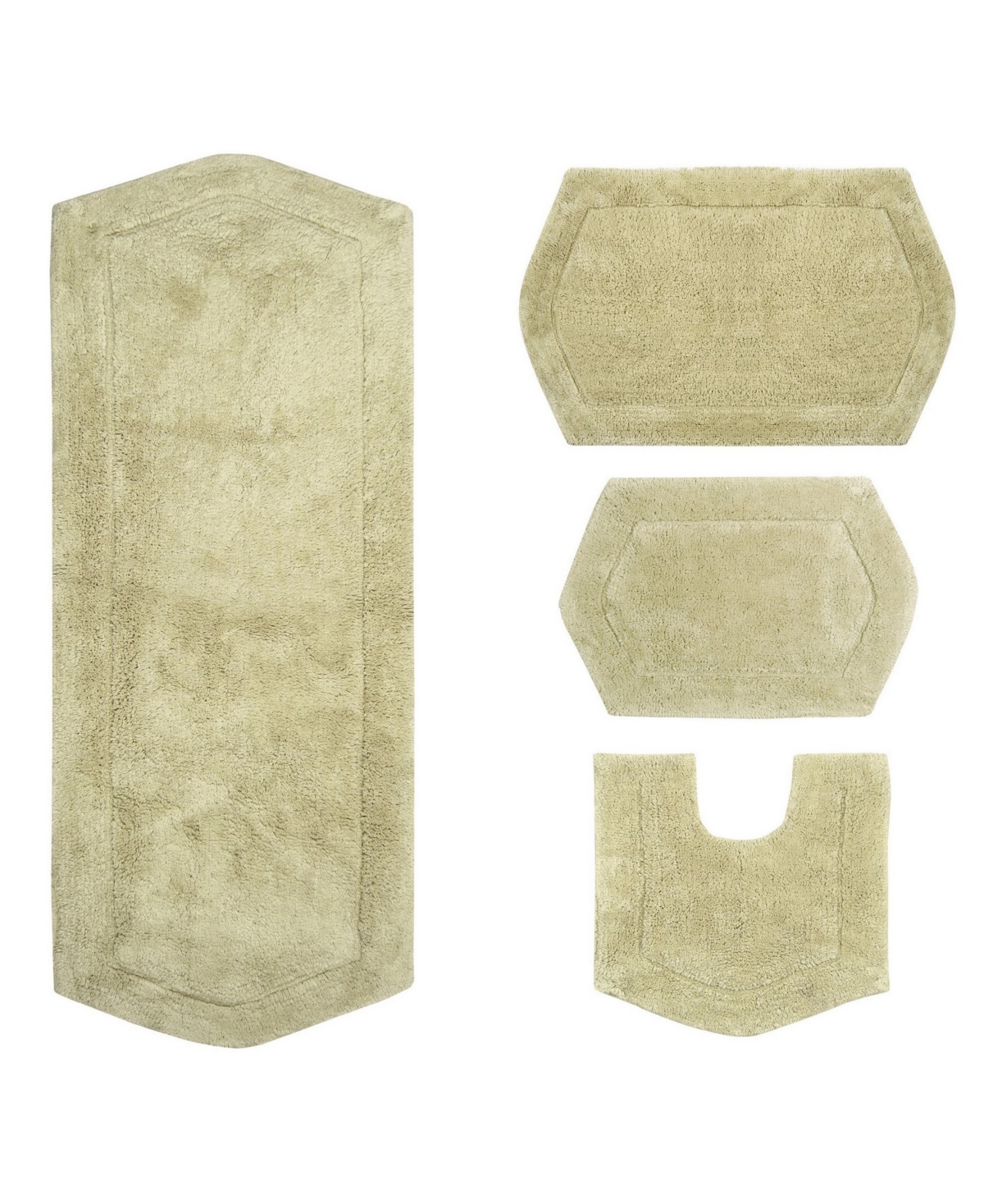 Click here for Home Weavers Waterford 4-Pc. Bath Rug Set - Sage prices