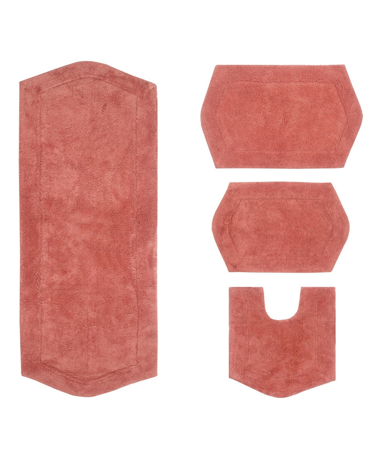 Click here for Home Weavers Waterford 4-Pc. Bath Rug Set - Coral prices