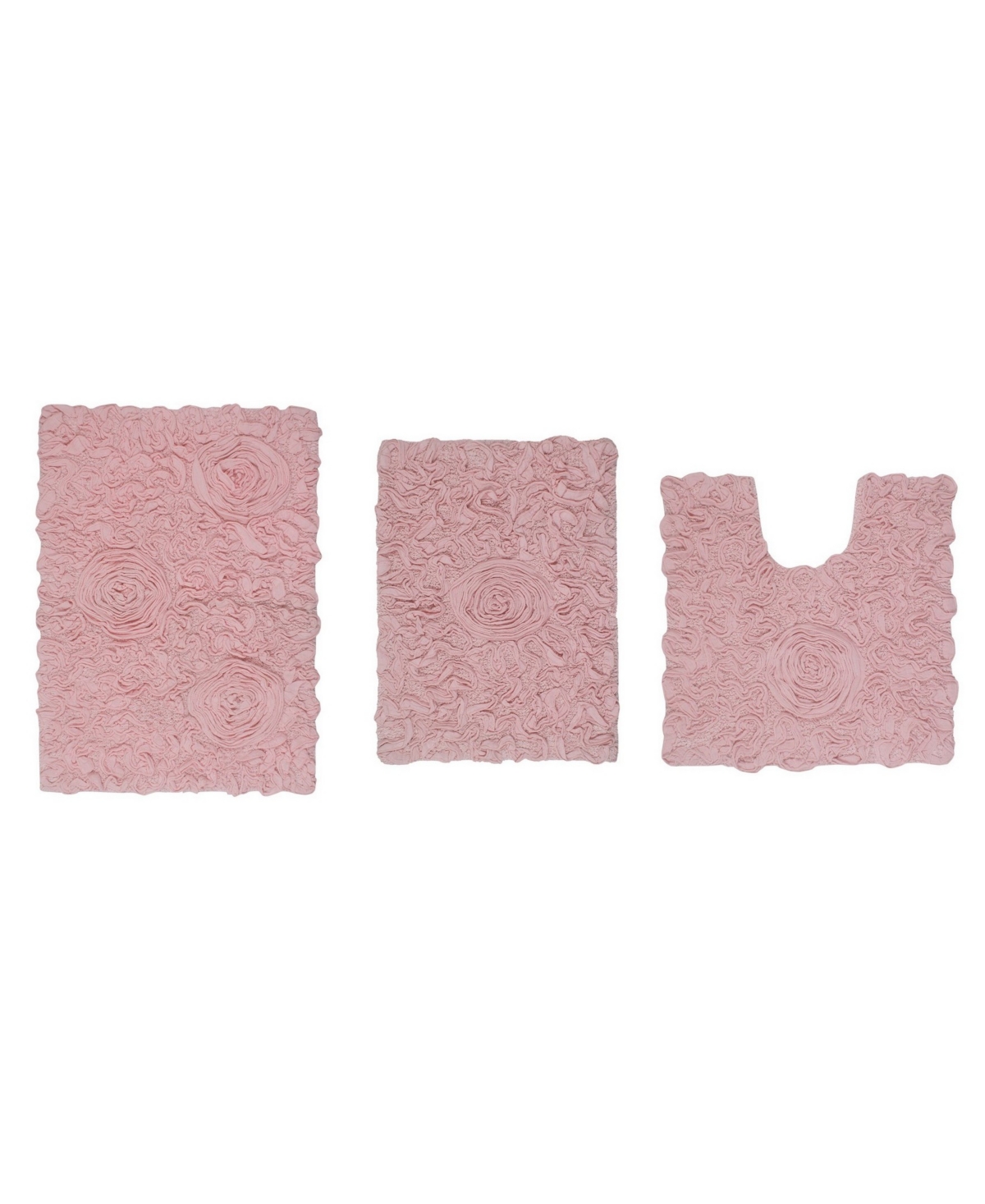 Click here for Home Weavers Modesto 3-Pc. Bath Rug Set - Pink prices