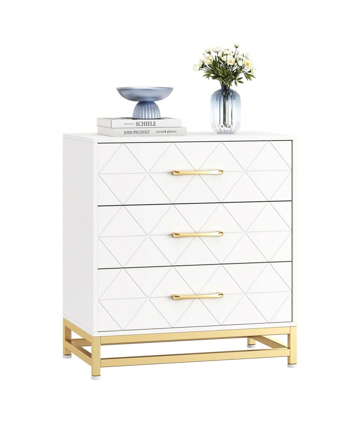Click here for gaomon 3 Drawer Dresser  Wood Chest Drawers With S... prices