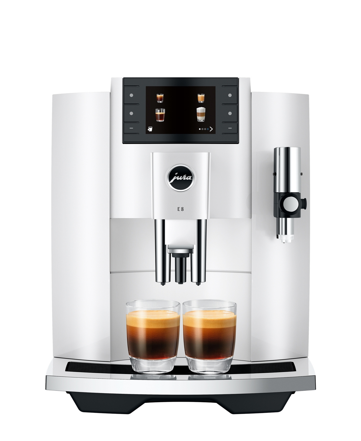 Click here for Jura E8 Fully Automatic Coffee Machine - Piano Whi... prices