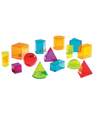 Learning Resources View-Thru Geometric Solids, Set of 14 - Macy's