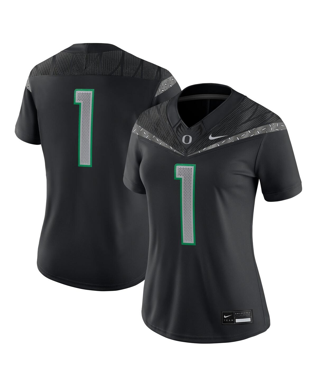 Click here for Nike Womens 1 Black Oregon Ducks Game Jersey - Bla... prices