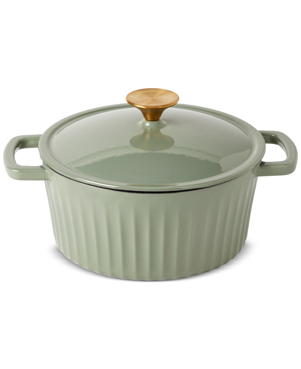 Click here for Smith and Clark Sage Green 3-Quart Enameled Cast I... prices