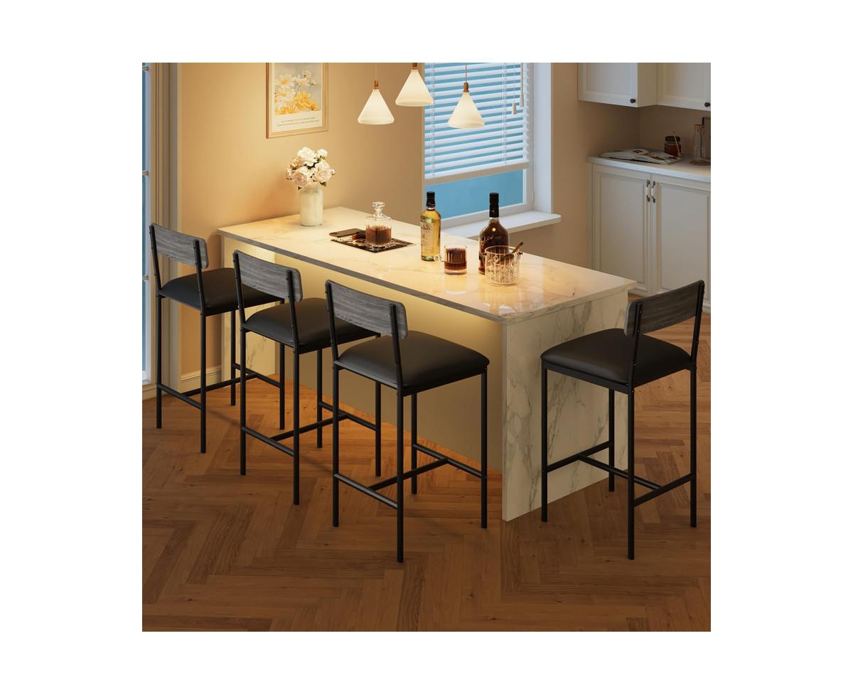 Click here for Bar Stools Set of 4  Kitchen Bar Stools with Footr... prices