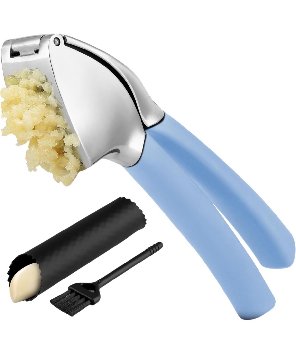 Click here for Garlic Press Comfort Grip with Peeler and Brush -... prices