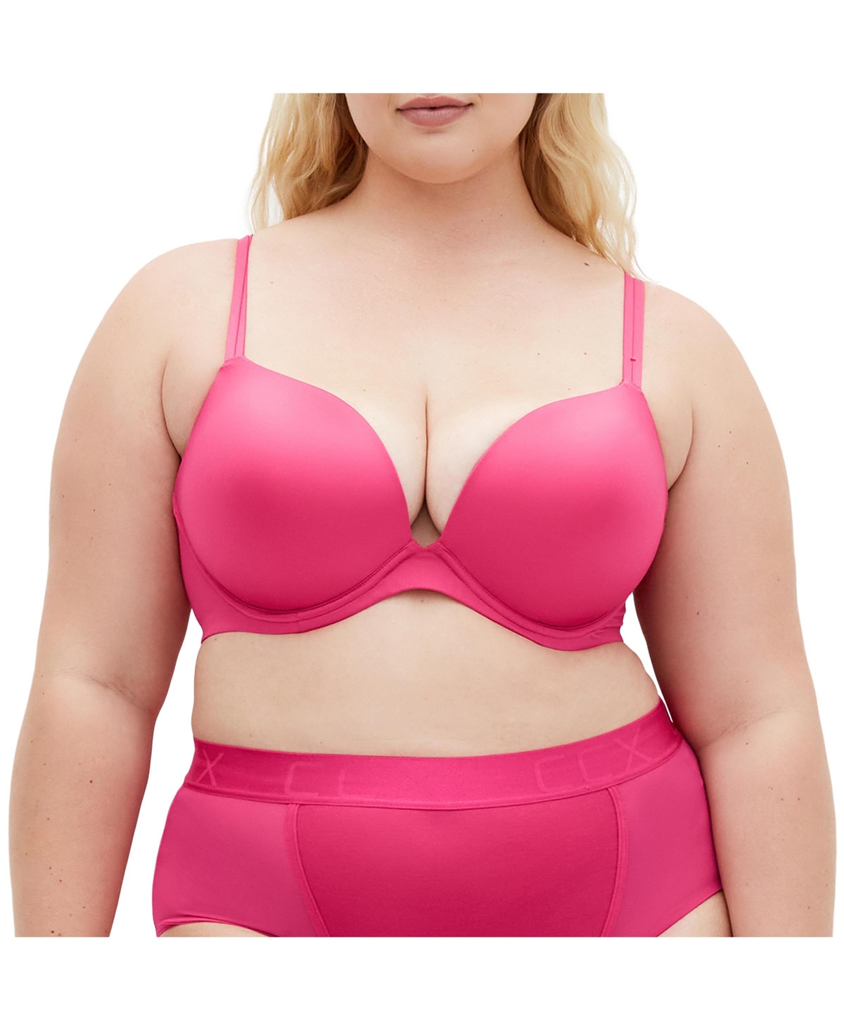 Click here for City Chic Plus Size Adore Push Up Bra - Azalea prices