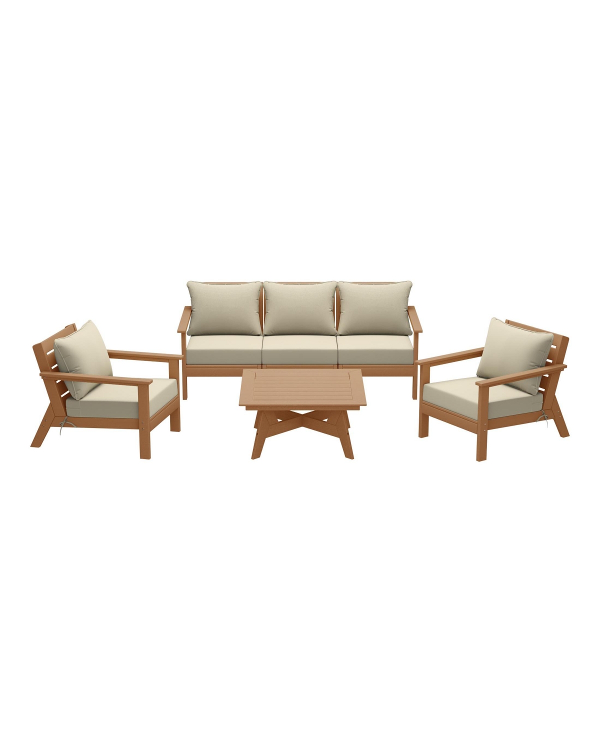 Click here for WestinTrends Outdoor 6-Piece Teak Modular Sectiona... prices