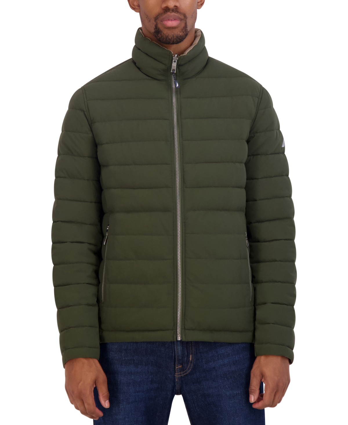 Click here for Nautica Mens Reversible Quilted Puffer Jacket - Da... prices