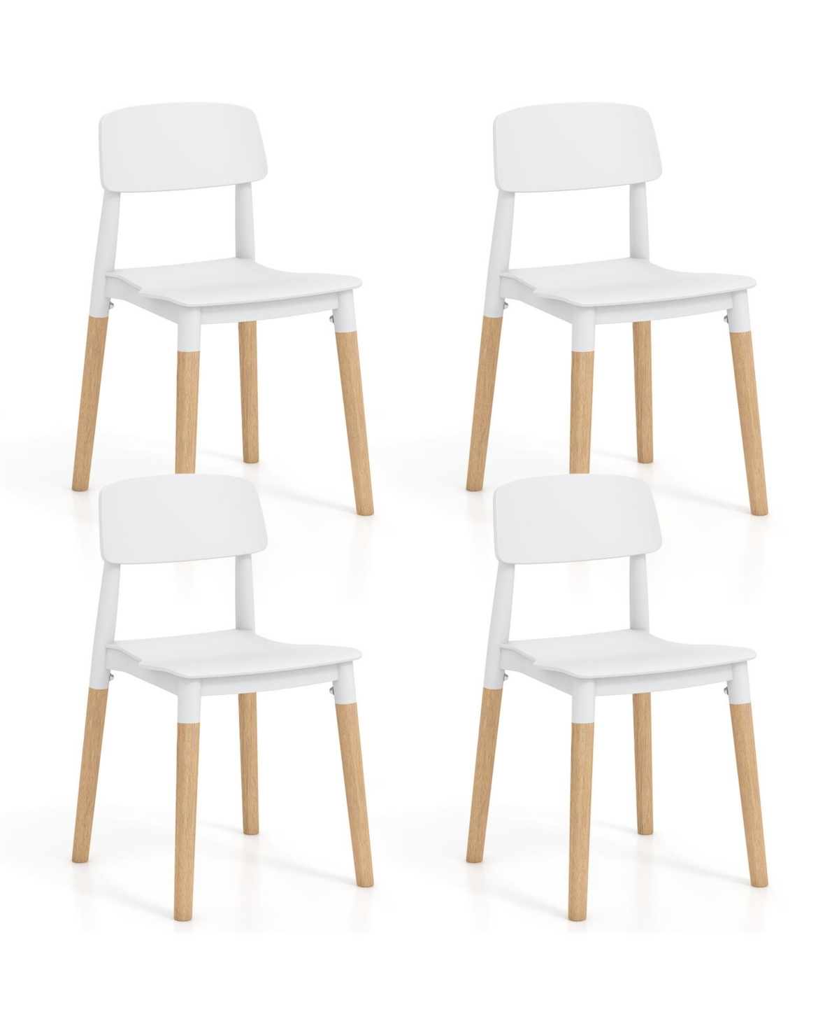 Click here for Gouun Modern Dining Side Chairs Set of 4 with Ergo... prices