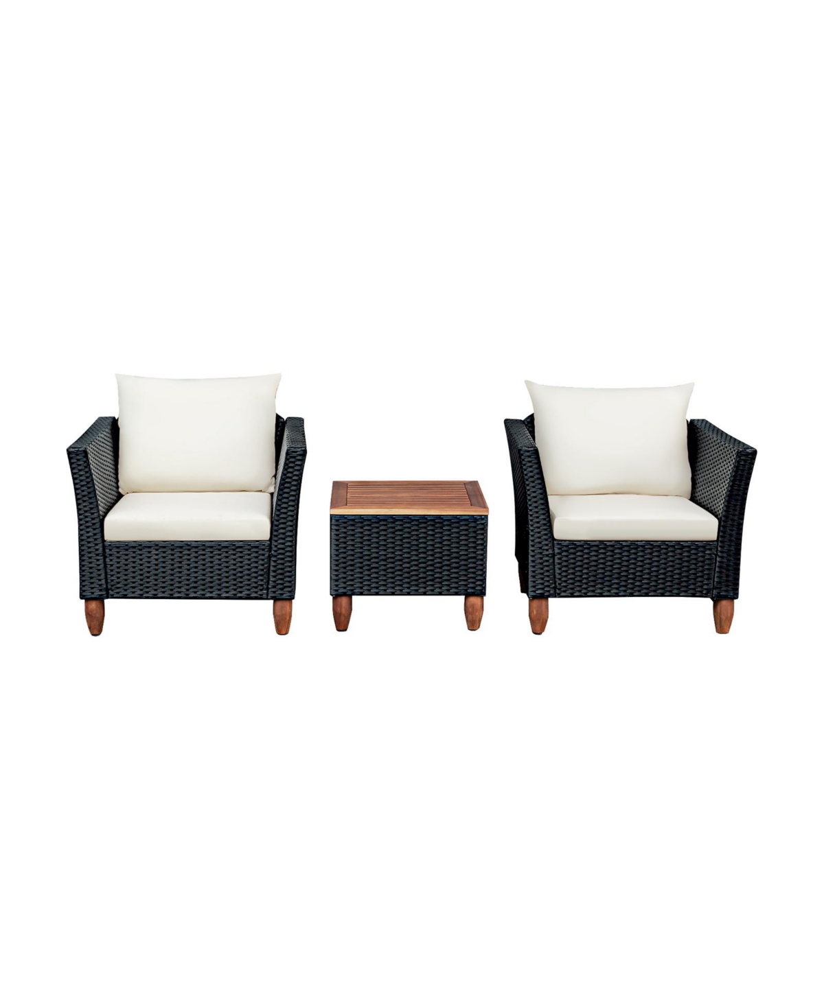 Click here for Gouun 3 Pieces Outdoor Patio Rattan Furniture Set... prices