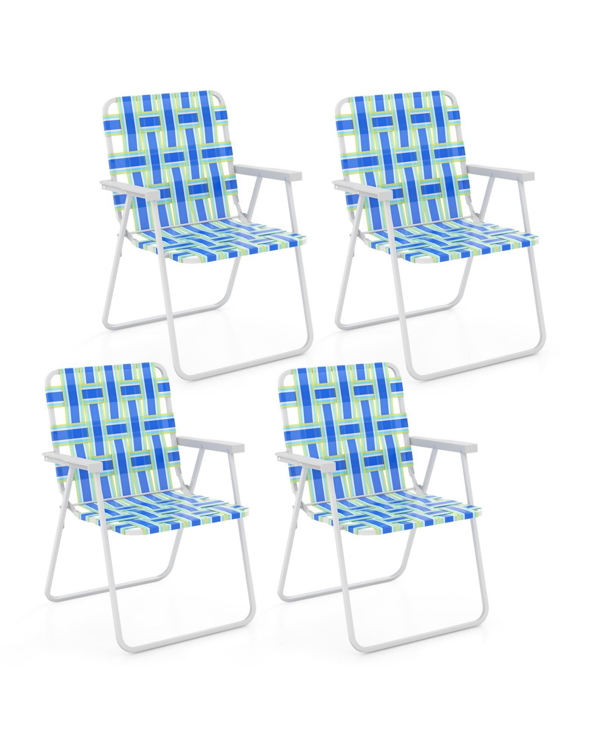 Click here for Gouun 4 Pieces Folding Beach Chair Camping Lawn We... prices