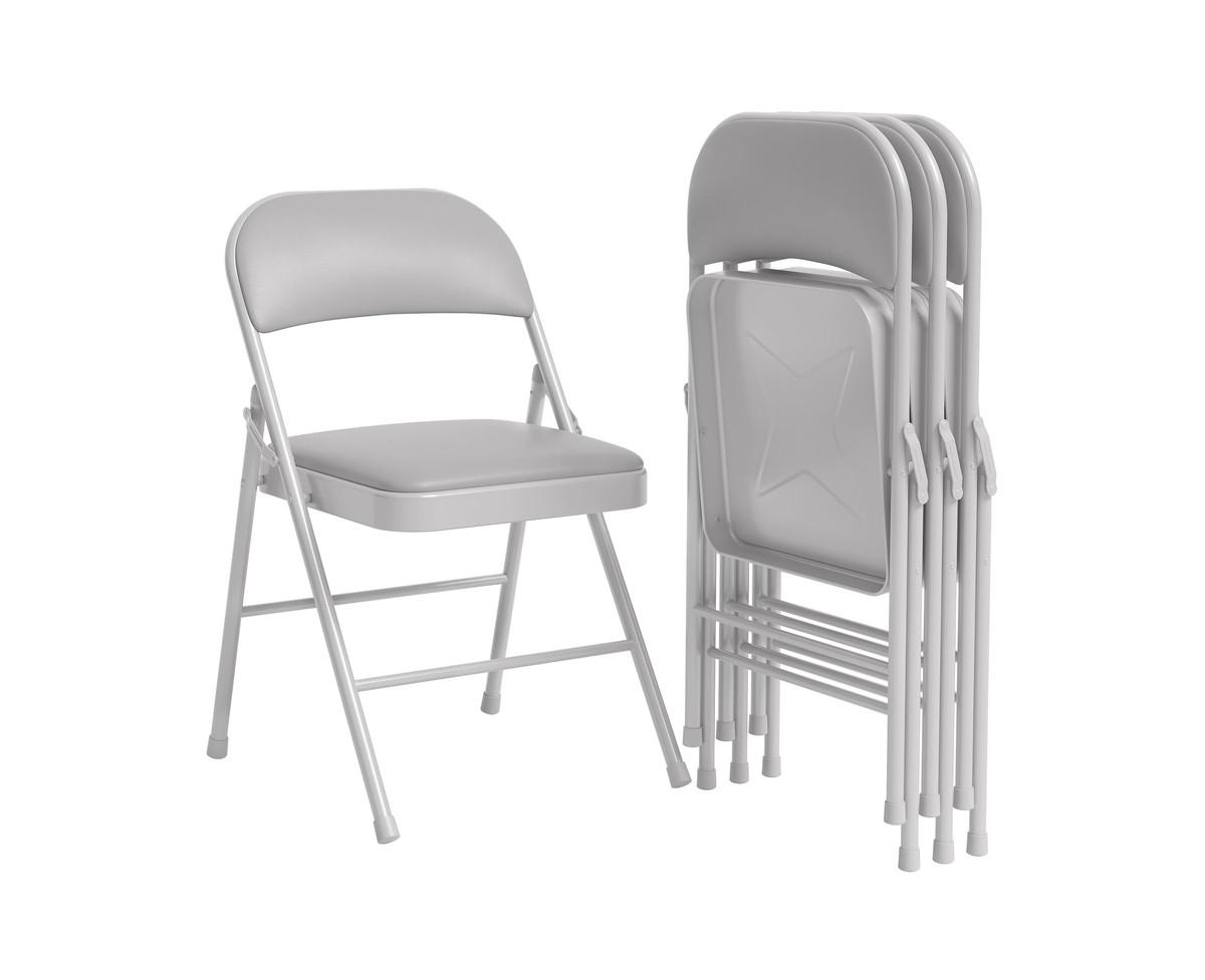 Click here for 4 Pack Folding Chairs With Padded Cushion and Back... prices