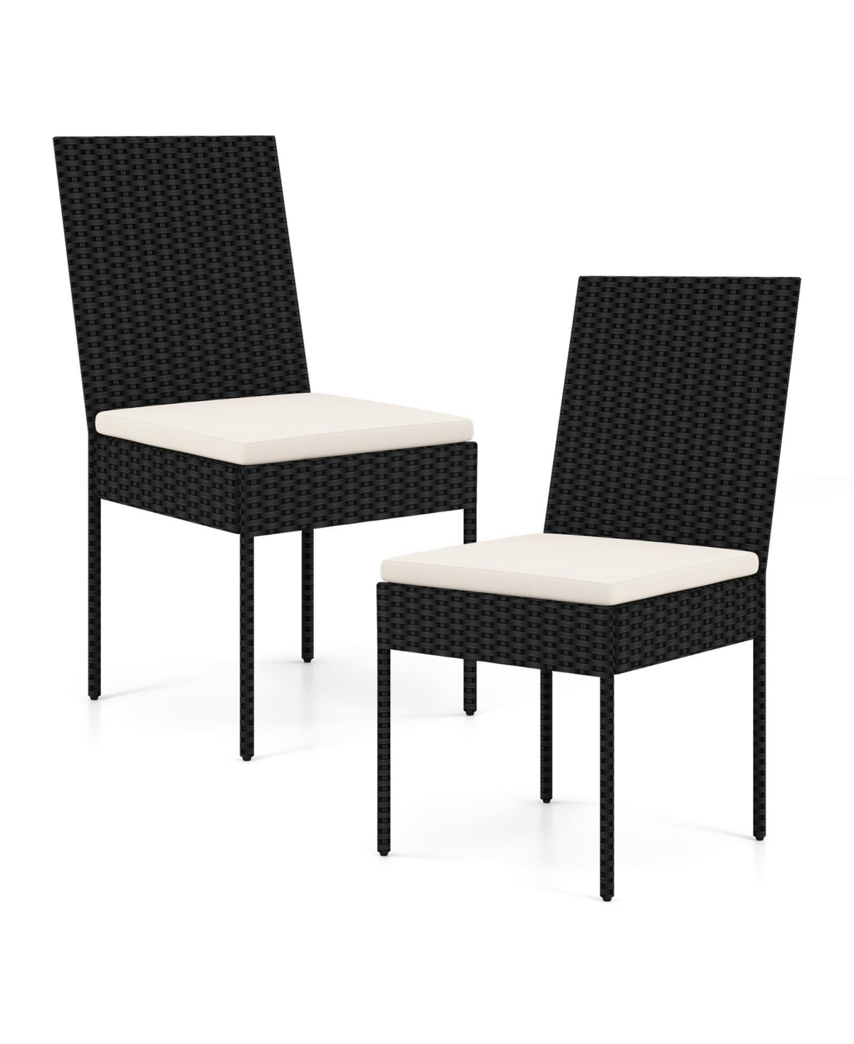 Click here for Gouun Pe Wicker Patio Chairs Set of 2 with Cushion... prices