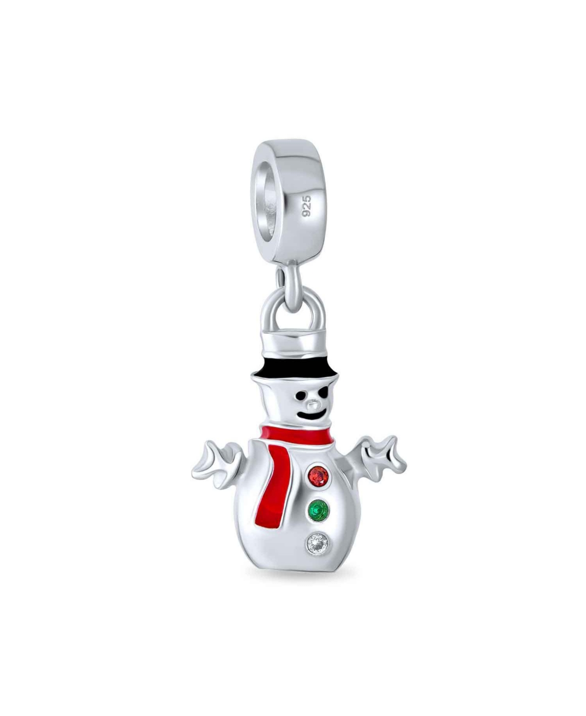Click here for Bling Jewelry Christmas Crystal Snowman Dangle Cha... prices