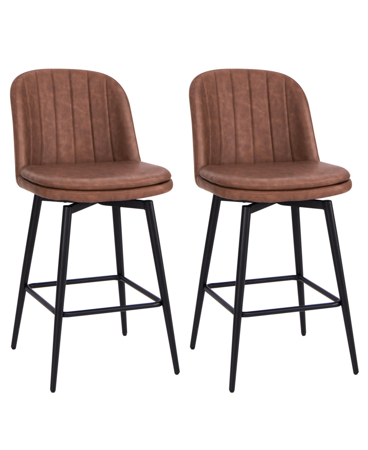 Click here for Gouun 27 Inch Swivel Bar Stool Set of 2 Counter He... prices