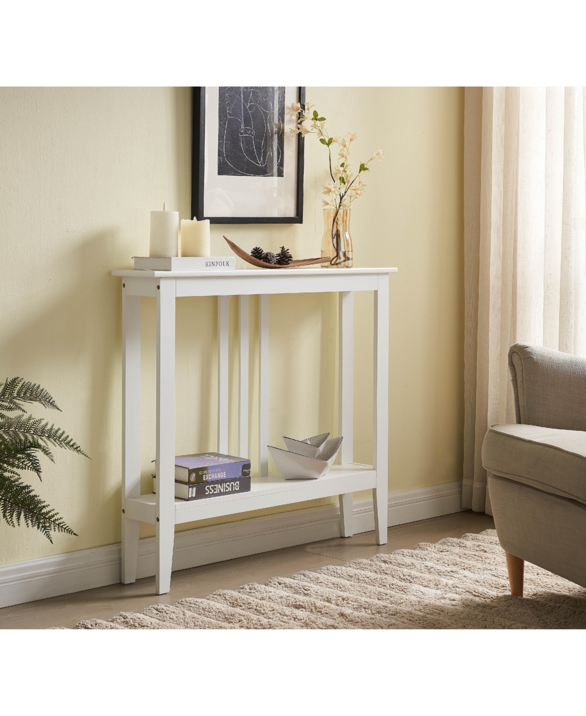 Click here for Kings Brand Furniture Entryway Table - Narrow Cons... prices
