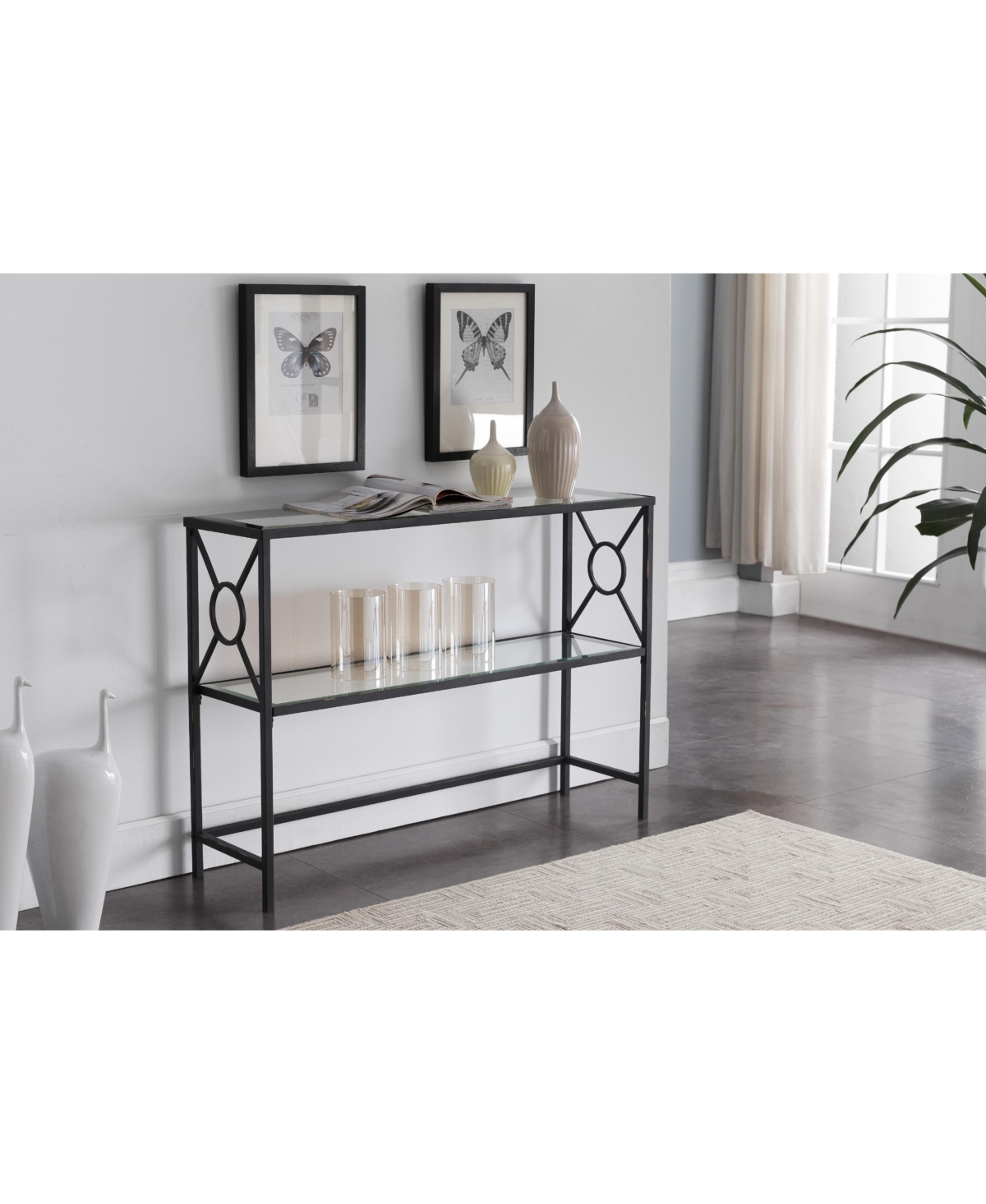 Click here for Kings Brand Furniture Loyd Metal with Glass Shelf... prices