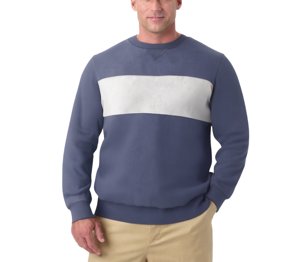 Click here for KingSize Big & Tall Fleece Crewneck Sweatshirt - N... prices