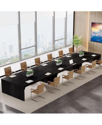 Tribesigns 19FT Conference Table, Large Rectangle Conference Room Table ...