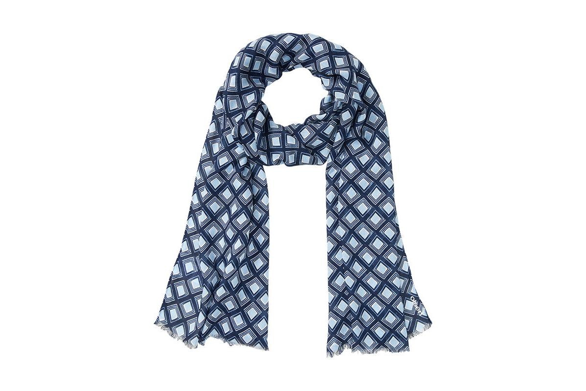 Click here for Olsen Diamond Print Scarf - Ink blue prices