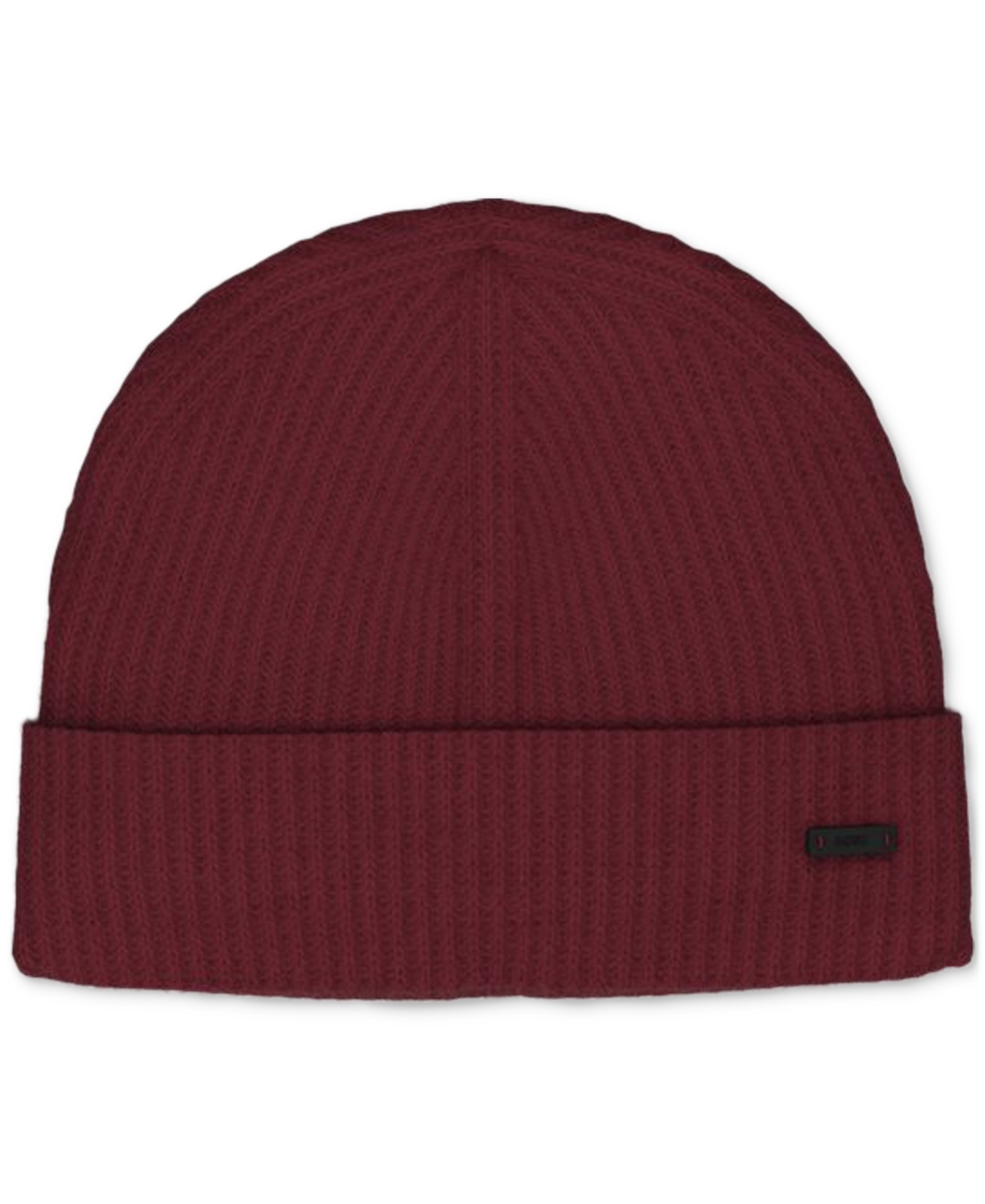 Click here for Hugo Mens Fati Wool Knit Cuffed Beanie Cap - Open... prices