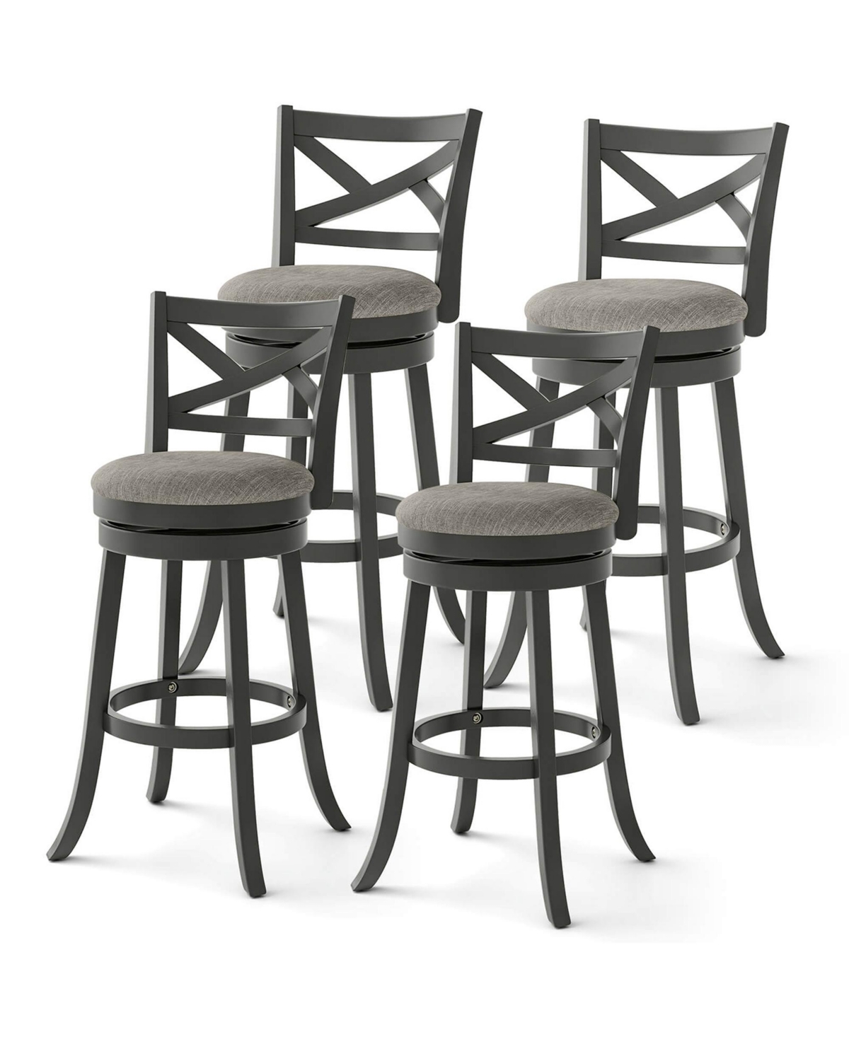 Click here for Swivel Bar Stools Set of 4 Bar Height Chairs with... prices