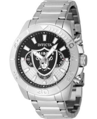 Invicta Men's 47934 NFL Las Vegas Raiders Quartz Multifunction Grey ...