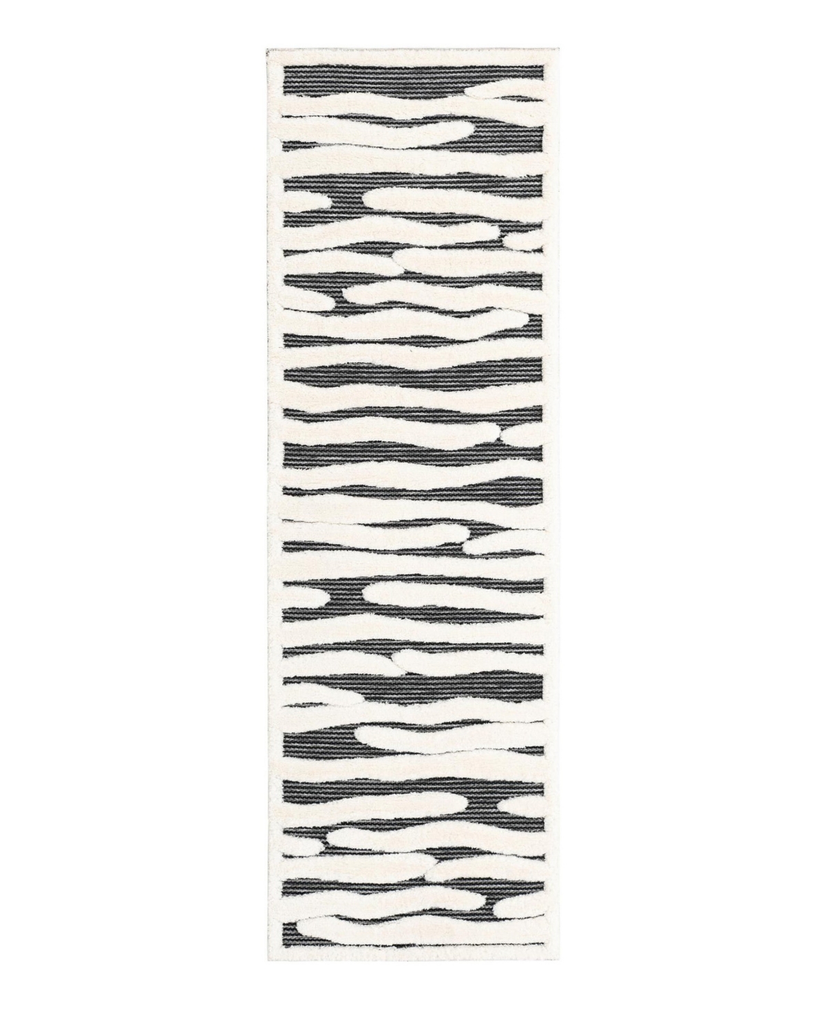 Click here for Bayshore Home Textured Tones Lines 27x8 Runner Are... prices