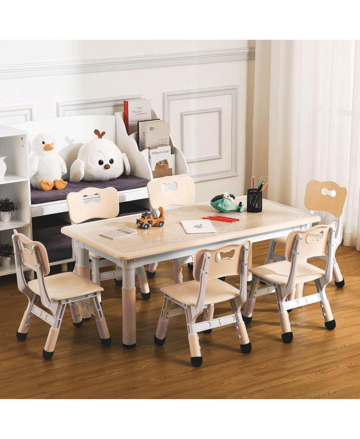 Click here for gaomon Kids Table and Chairs Set  Toddler Height A... prices