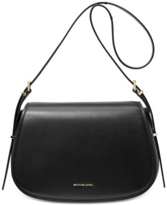 MICHAEL Michael Kors Lydia Small Leather Flap Messenger - Macy's