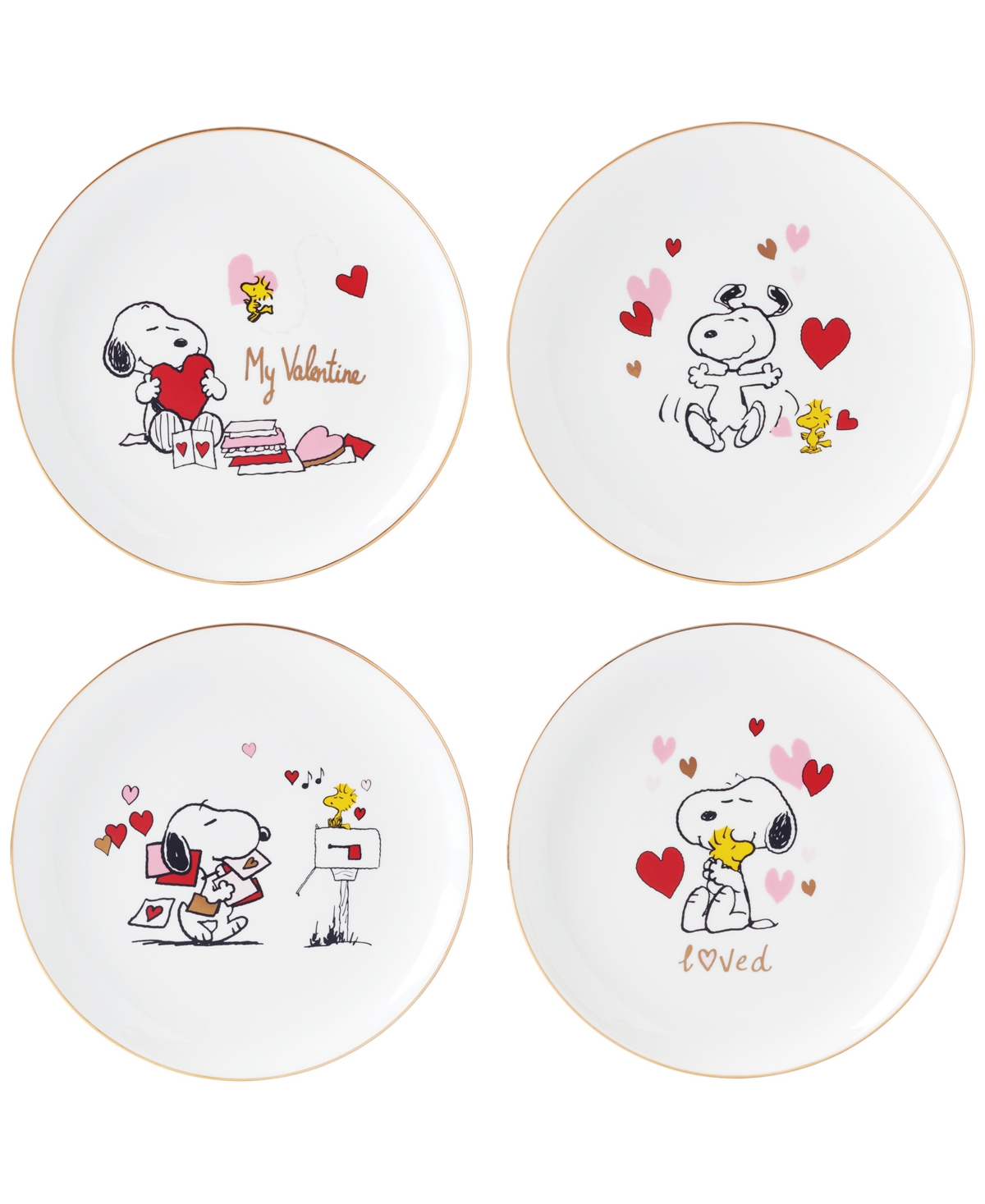 Click here for Lenox Snoopy Valentines Day Assorted Accent Plates... prices