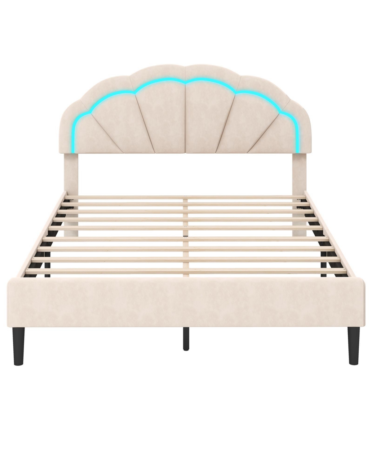 Click here for Gouun Upholstered Led Bed Frame with Adjustable Fl... prices