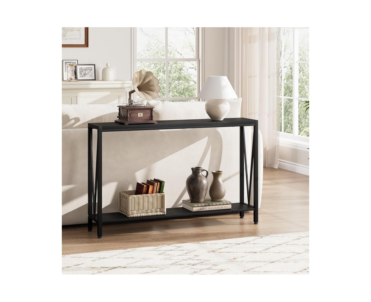 Click here for gaomon Entryway Table  Industrial Console Table wi... prices