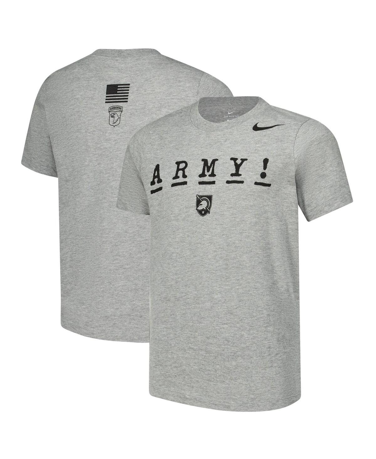 Click here for Nike Big Boys and Girls Heather Gray Army Black Kn... prices