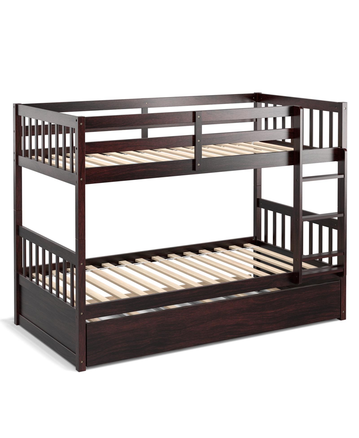 Click here for Twin Over Twin Bunk Bed with Pull-out Trundle and... prices