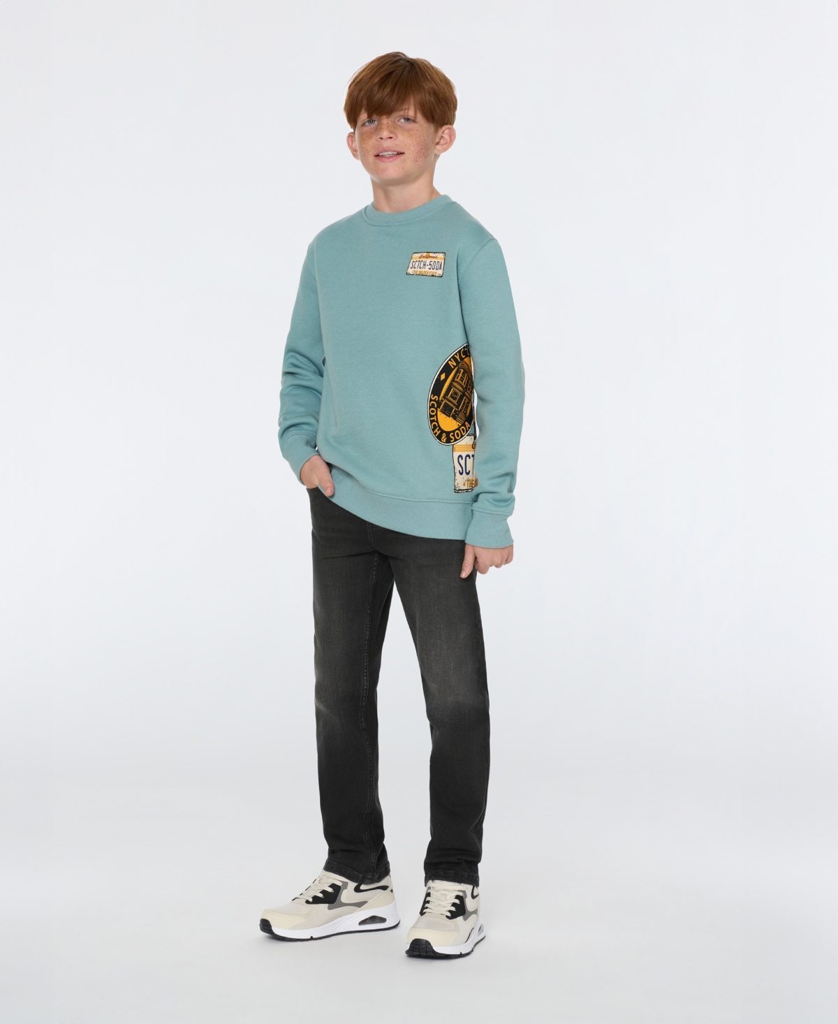 Click here for Scotch & Soda Big Boys 5 Pocket Loose Tapered Fit... prices