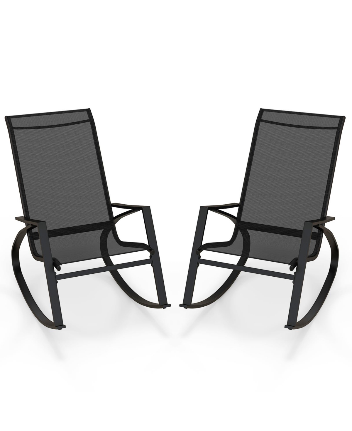 Click here for Gouun 2 Pieces Patio Rocking Chairs Outdoor Sling... prices