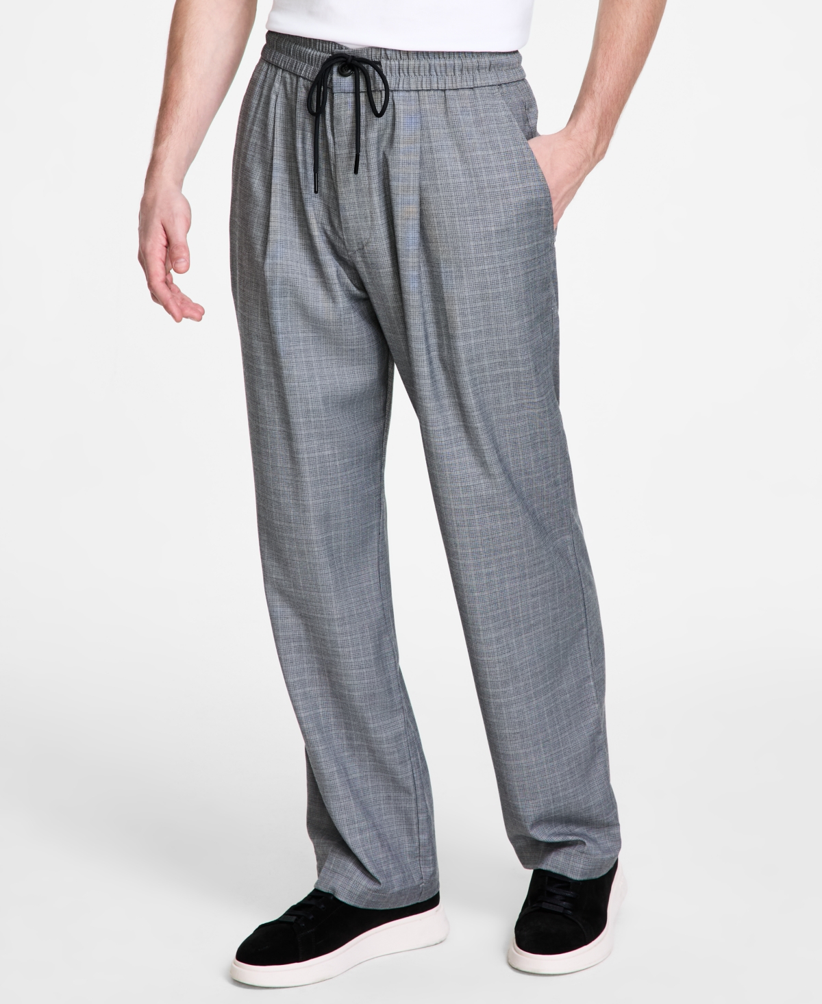 Click here for Hugo by Hugo Boss Mens Plaid Straight-Fit Pull-On... prices