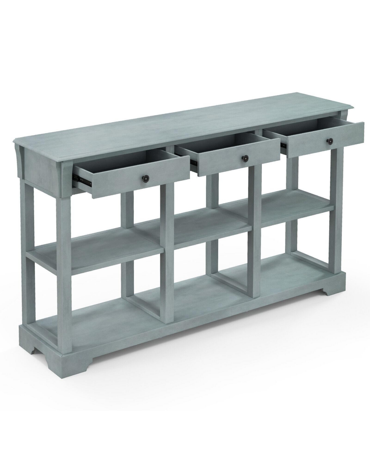 Click here for Gouun 58 Inch Retro Console Table with 3 Drawers a... prices