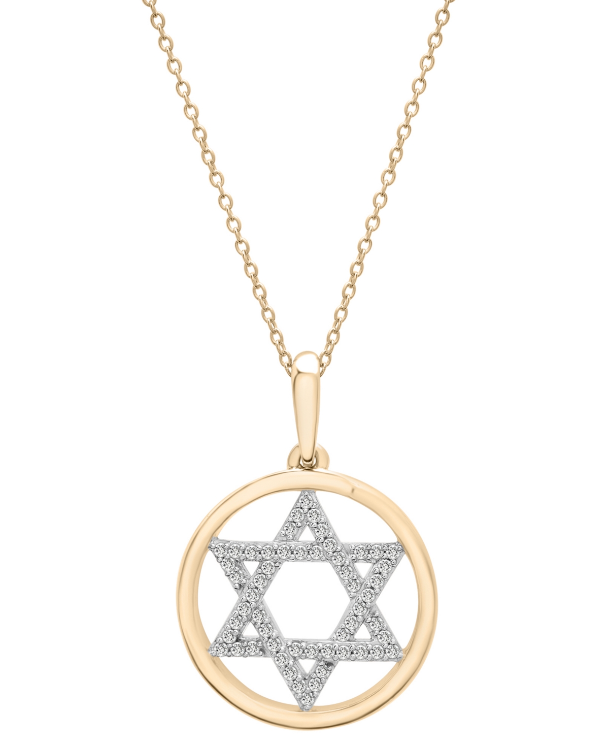 Click here for Diamond Star of David Pendant 18 Necklace (1/6 ct.... prices