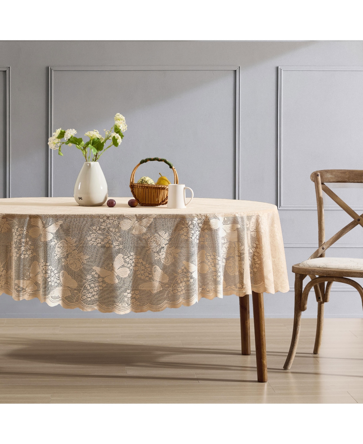 Click here for Hlc.me Butterfly Floral Lace Fabric Tablecloth  La... prices