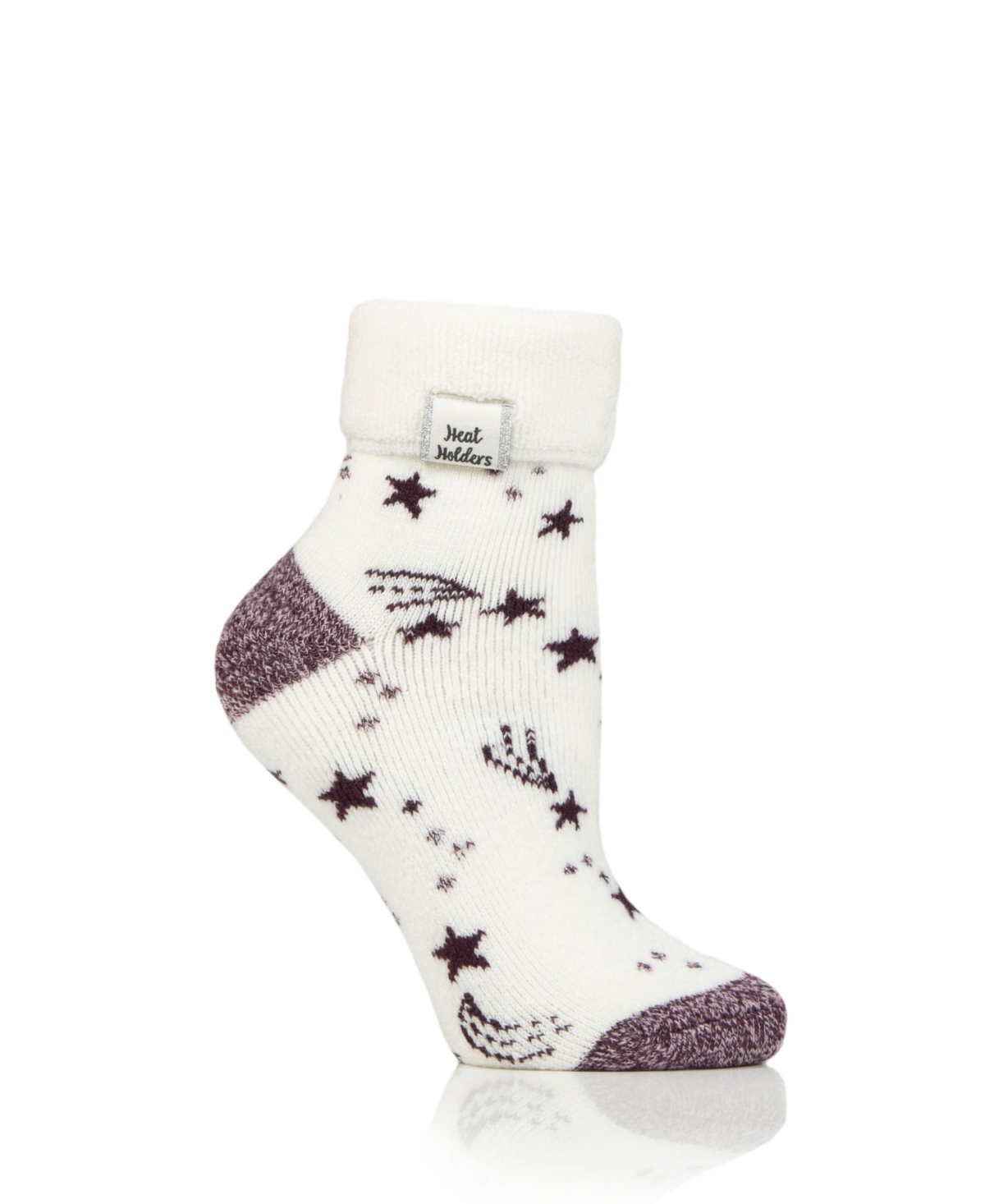 Click here for Heat Holders Lite Samara Stars Sleep Socks - Cream prices